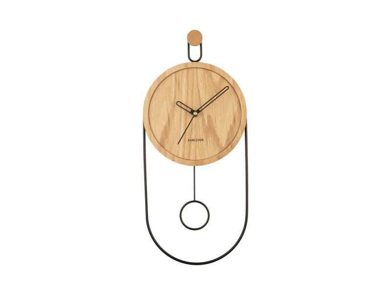 Wall Clock Swing Pendulum - Light wood - Redcandy – Red Candy