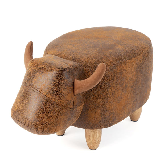 Benton the Bull Footstool - Red Candy